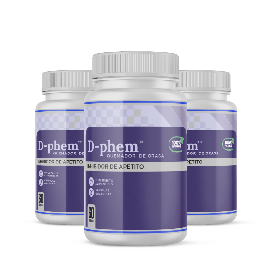 Inhibidor de Apetito (Pack x3) - Dphem - Bienestar en la madurez femenina